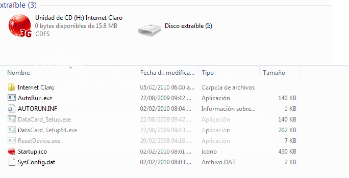 Programa del usb de claro internet - Perú Hardware